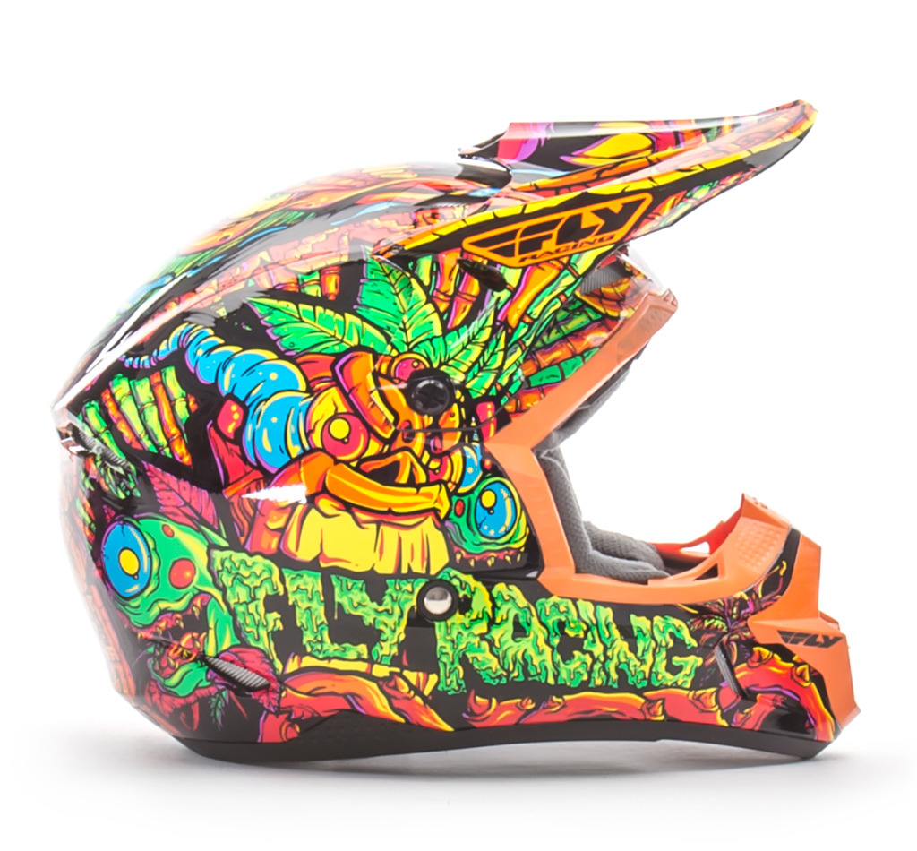 Fly Racing NEW 2016 Youth Mx Kinetic Jungle Orange Green Motocross Kids ...