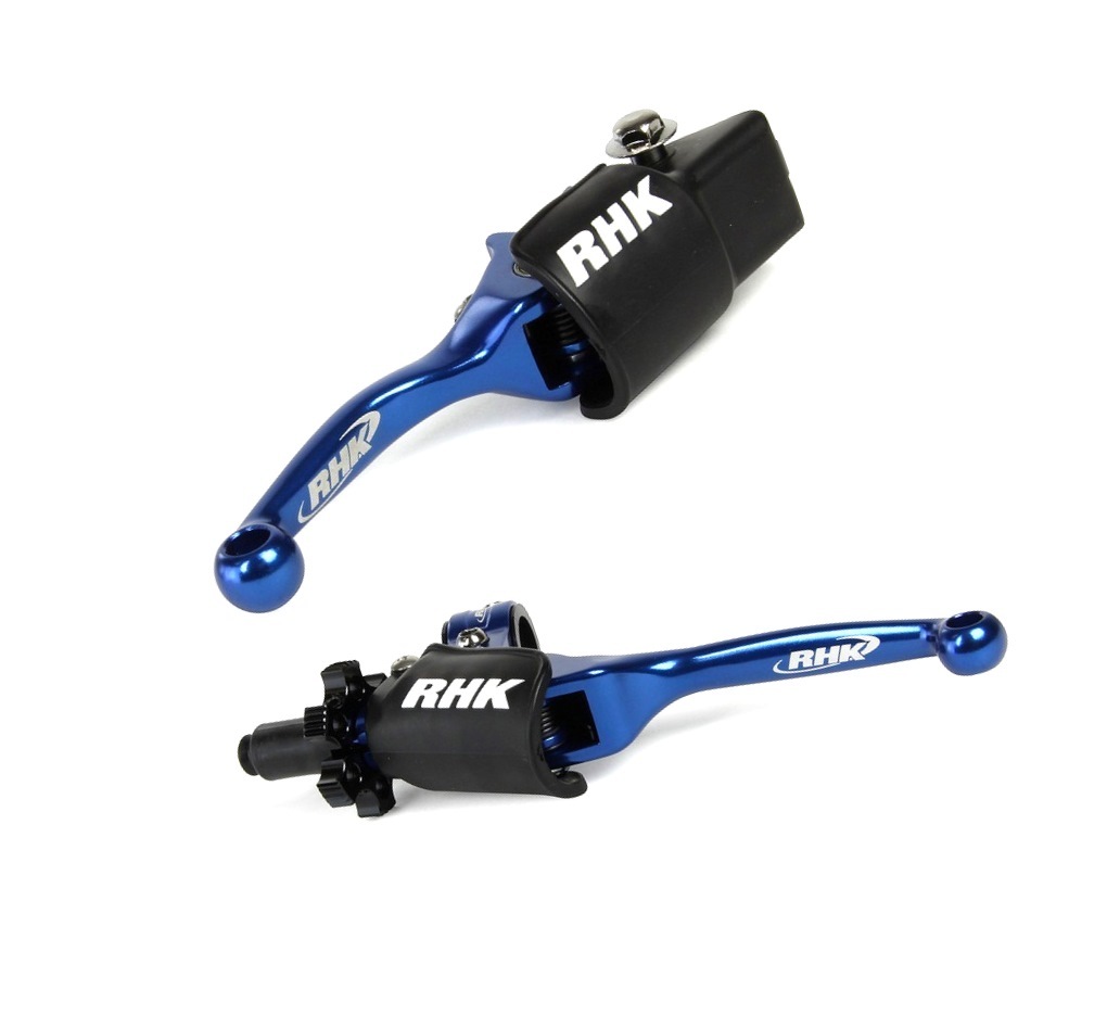 RHK Quantum Flex Universal Blue Brake/Clutch Lever Set at MXstore