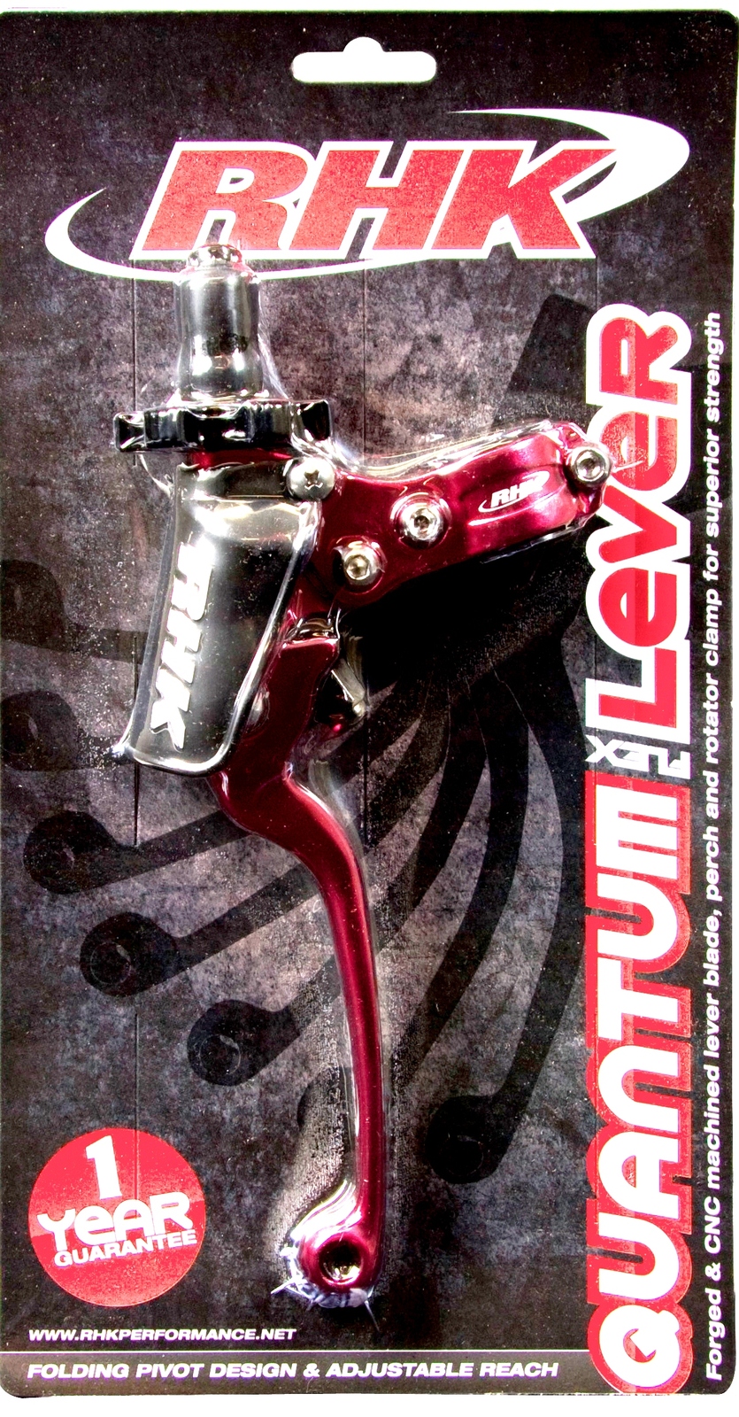 RHK Quantum Universal Red Clutch Lever w/ Hotstart at MXstore
