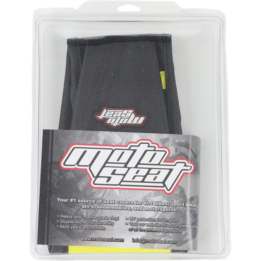 MotoSeat Suzuki RM85 02-17 Ribbed Black/Yellow Seat Cover at MXstore
