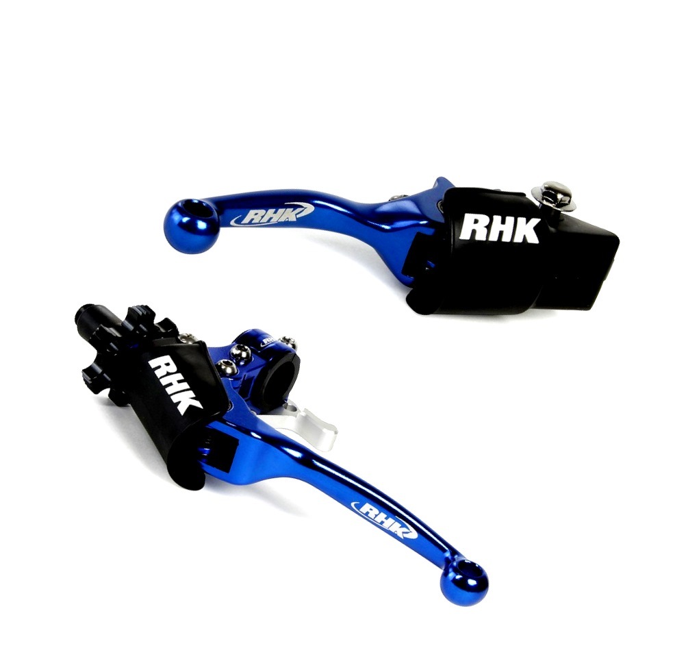RHK Quantum Flex Kaw/Yam Blue Brake/Clutch w/Hotstart Lever Set at MXstore