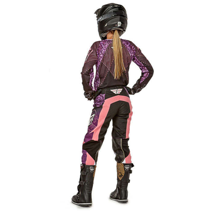 Fly Racing NEW Mx Ladies 2016 Kinetic Black Purple Womens Motocross ...