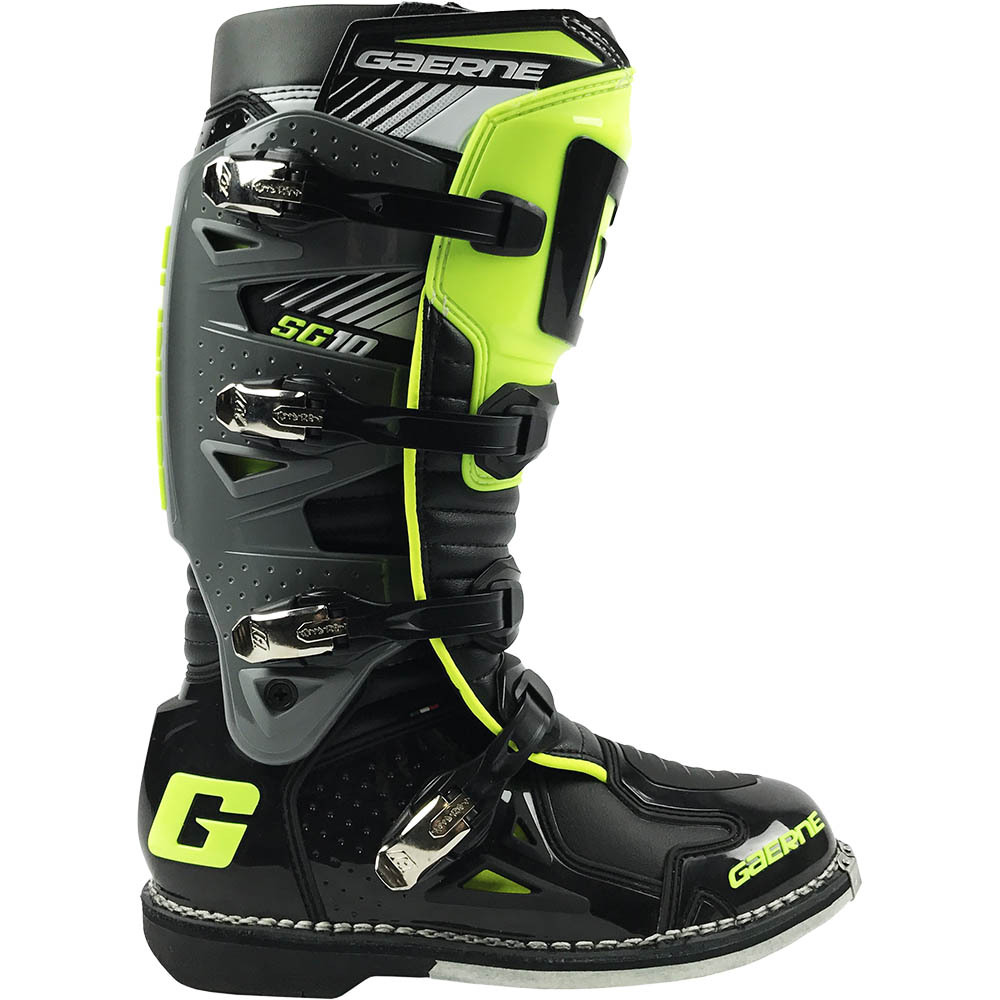 Gaerne 2017 SG-10 Black/FLO Yellow Boots at MXstore