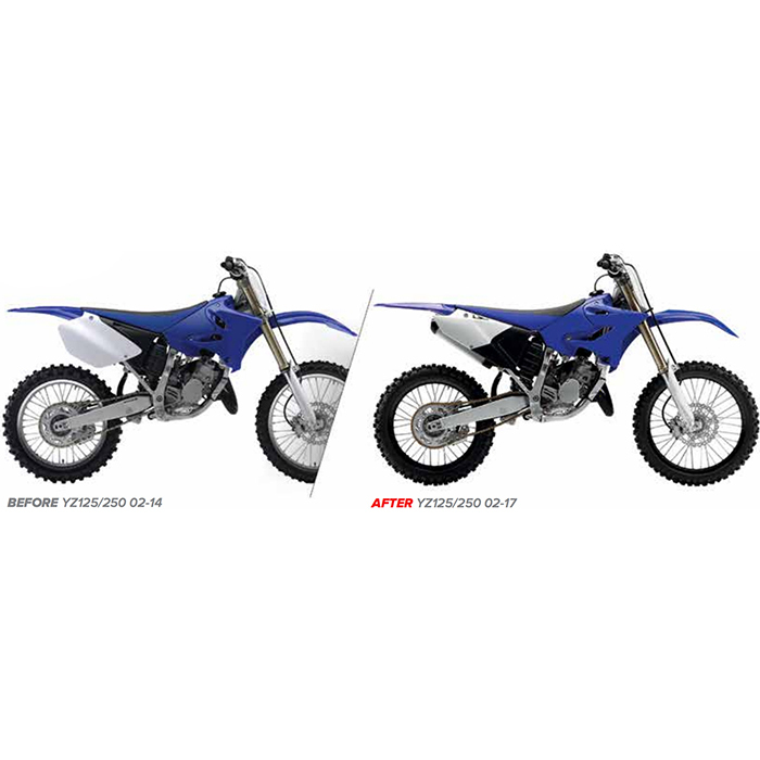 Polisport Yamaha YZ125 02-07 YZ250 02-17 OEM Restyle Plastics Kit at ...