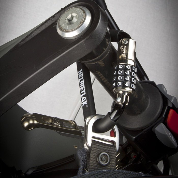 HelmetLok NEW Mx Motorcycle Motocross Dirt Bike Helmet Combination Lock ...