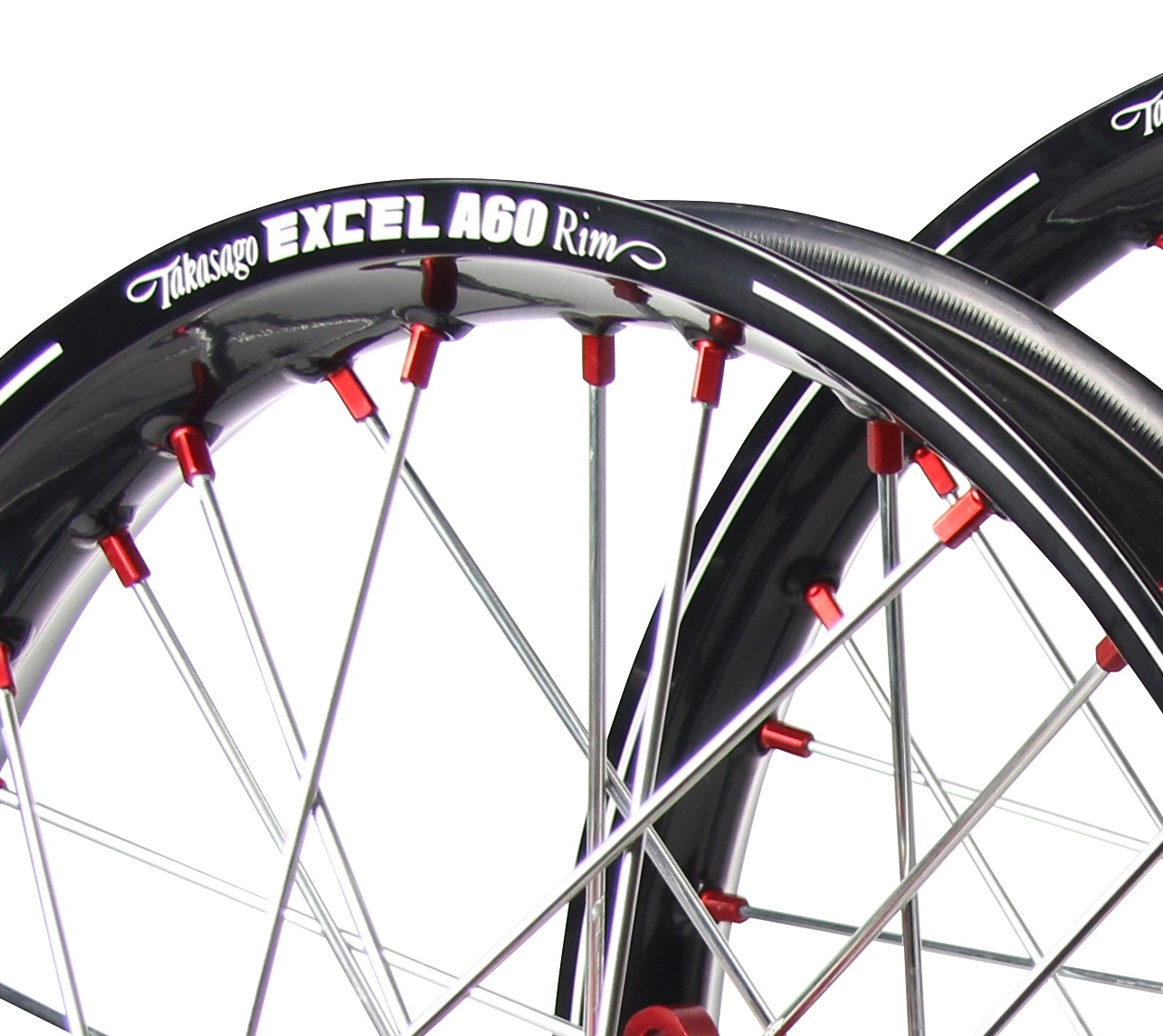 Excel Honda CR/CRF 125/250/450 Black/Red A60 Wheel Set at MXstore