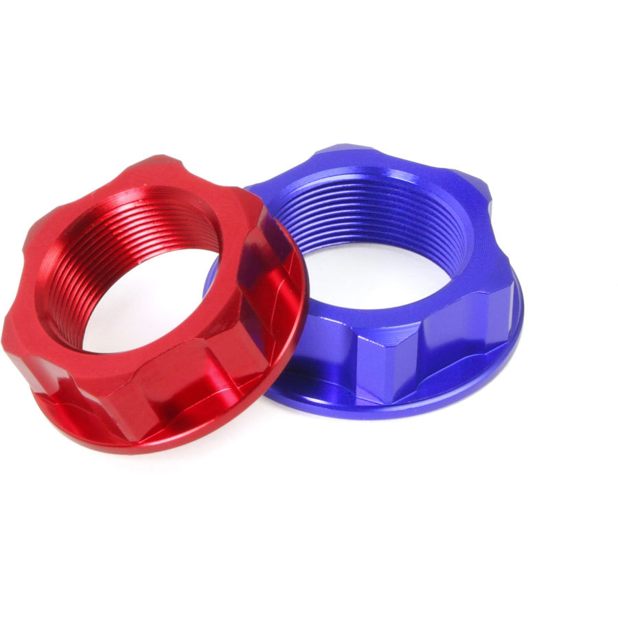Zeta Honda/Kawasaki/Suzuki Blue Steering Stem Nut at MXstore