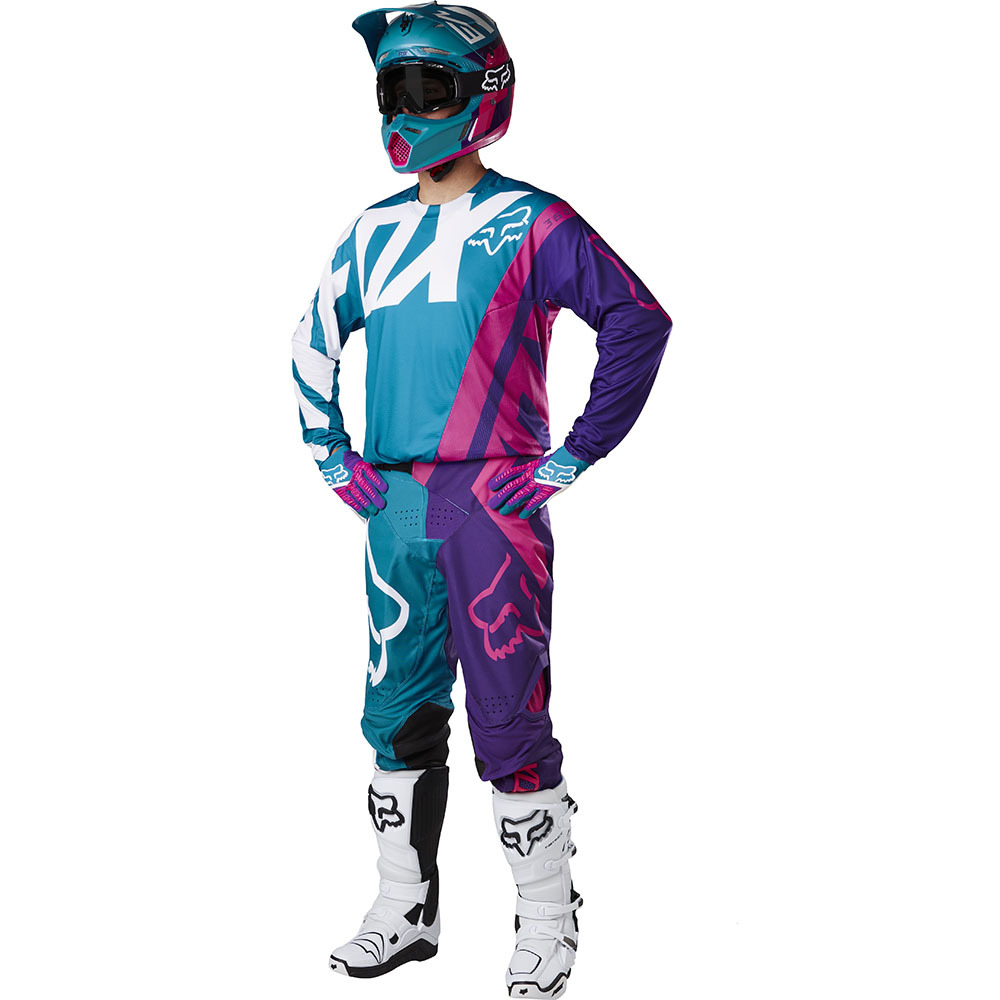 Fox Racing 2017 Mx NEW 360 Creo Teal Purple Jersey Pants Motocross Gear ...