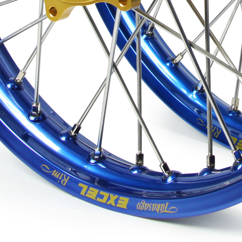 Talon GAS GAS 07-14 Blue/Gold Excel Wheel Set at MXstore