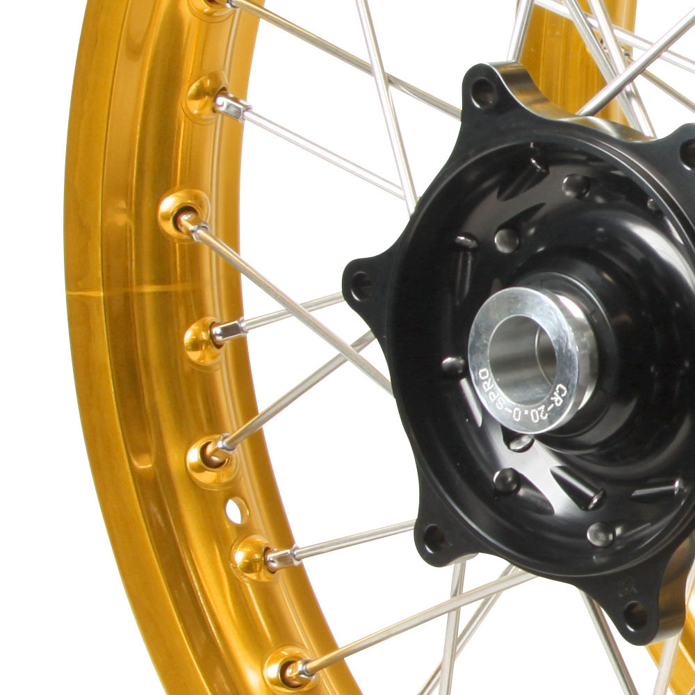 Talon Honda CR250/500 89-94 Gold/Black Excel Wheel Set at MXstore