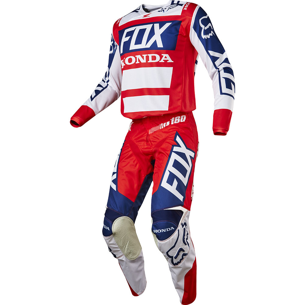 Fox Racing 2017 Mx NEW 180 Honda Red White Blue Jersey Pants Motocross ...