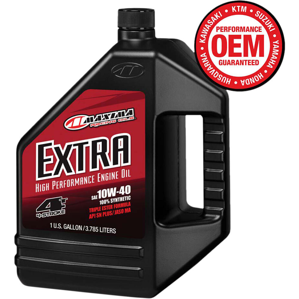 Maxima 4L 10W40 Extra 100% Synthetic Motorcycle 4 Stroke Engine Oil ...