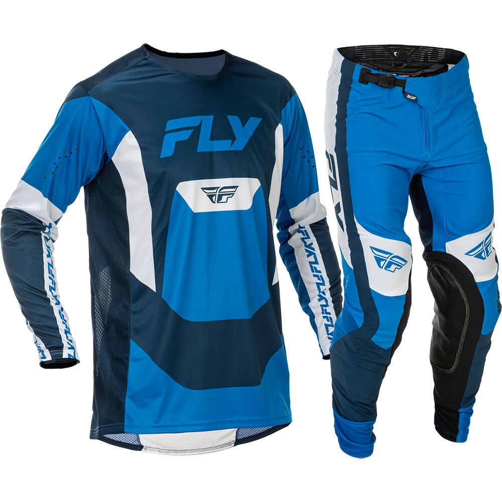 Fly Racing 2026 Lite Blue/White Gear Set at MXstore