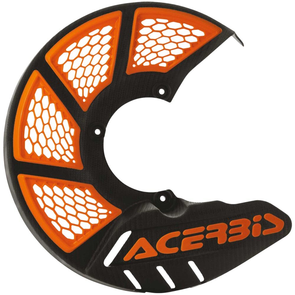 Acerbis X-Brake 2.0 Black/Orange Front Disc Cover at MXstore