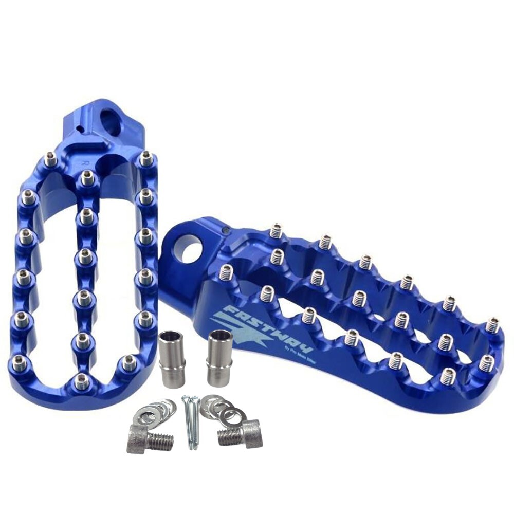 Fastway Honda/Yamaha/Kawasaki Blue Adventure Foot Pegs at MXstore