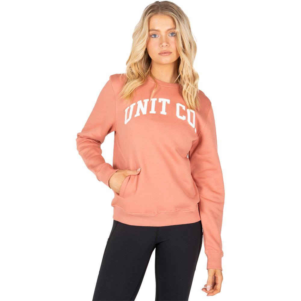 Unit Frat Club Dusty Rose Womens Crew Jumper at MXstore