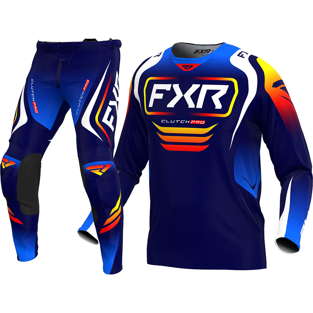FXR 2025 Clutch Pro Navy/Inferno Gear Set at MXstore