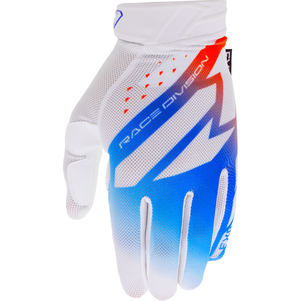 FXR 2025 Reflex Air White/Blue/Red Gloves at MXstore