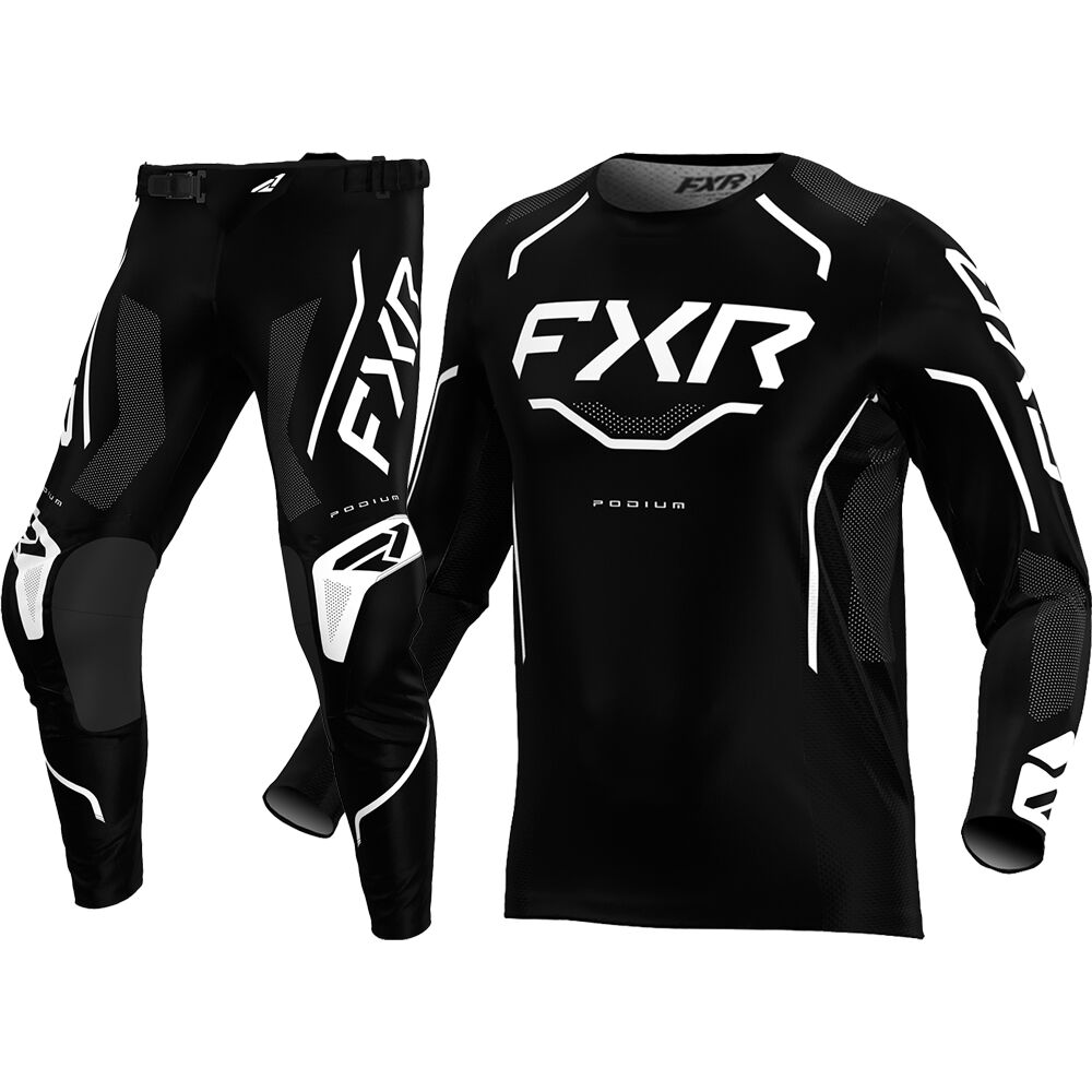 FXR 2026 Podium Relay Black/White Gear Set at MXstore