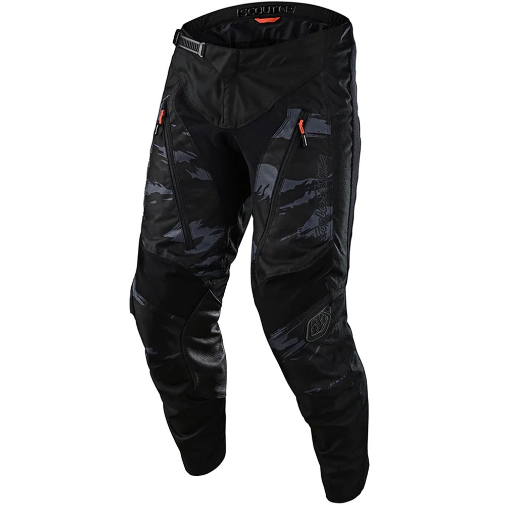 Troy Lee Designs 2024 Scout GP Brushed Camo Black Pants at MXstore