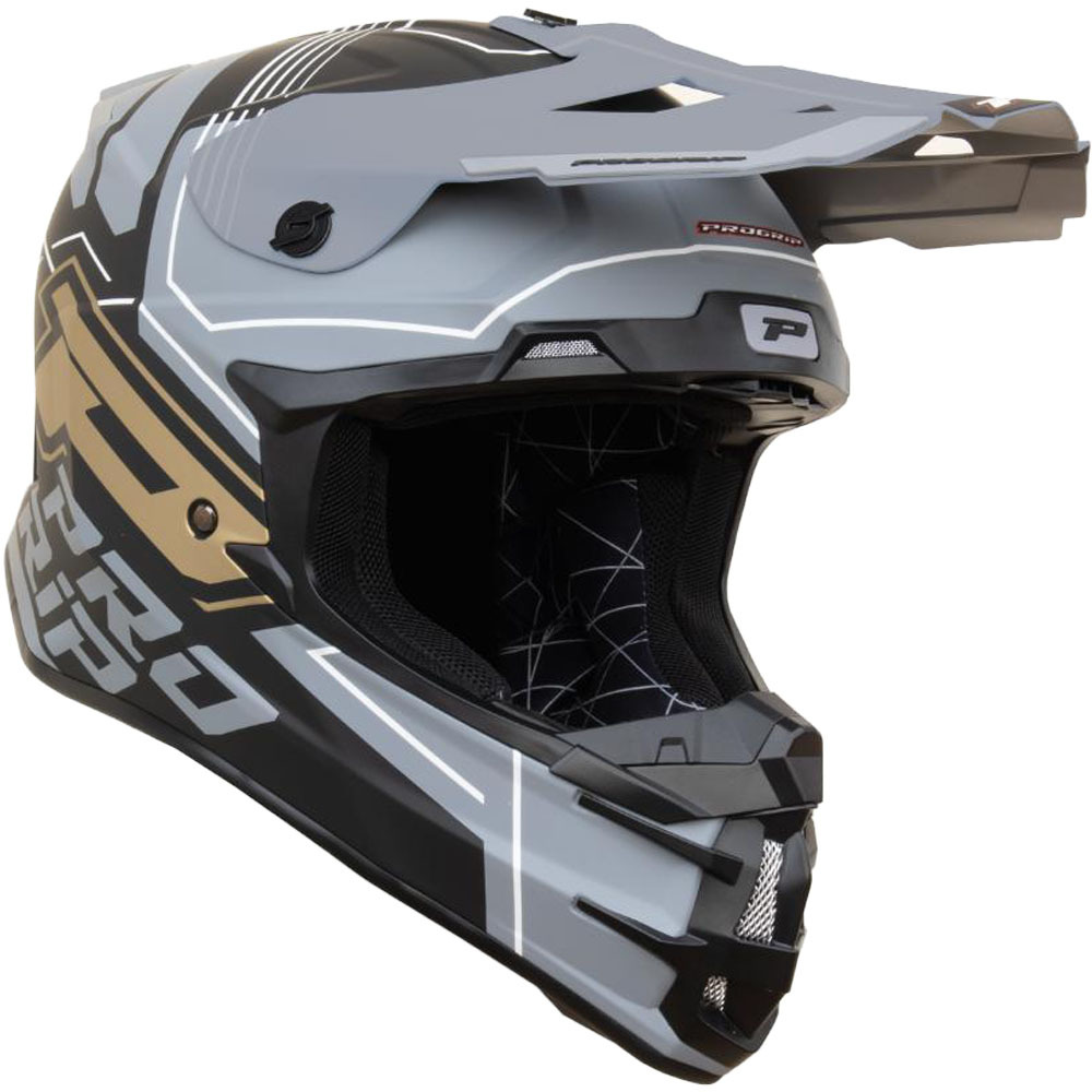 ProGrip 3080 Matte Black Helmet at MXstore