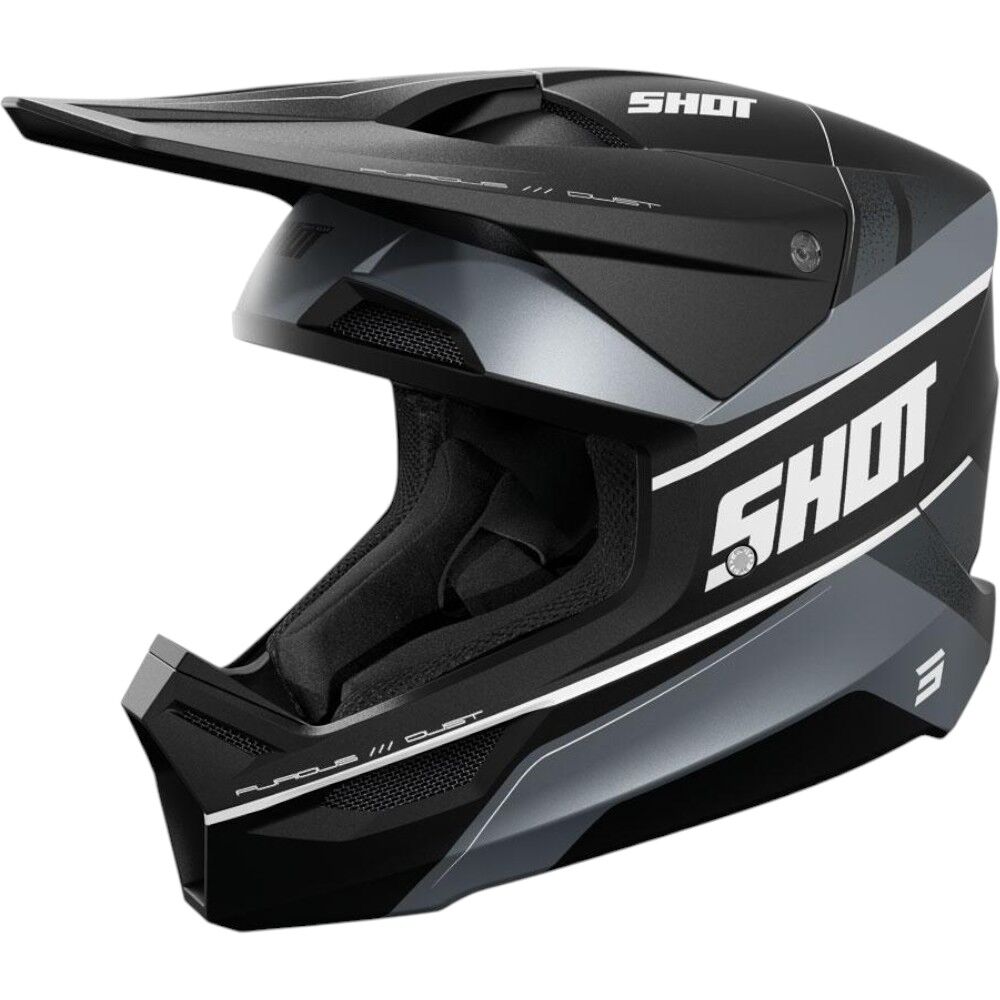 Shot Race Gear 2026 Furious Dust Matte Black Helmet at MXstore