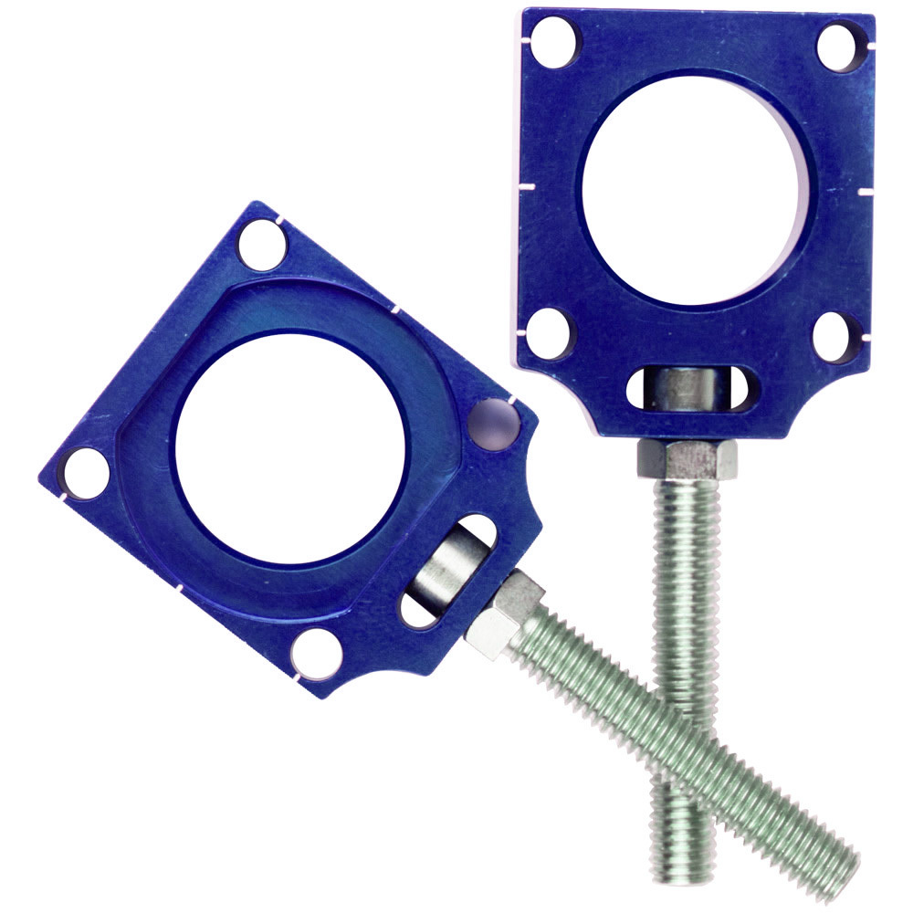 Ballards Yamaha YZ/YZF/WRF Blue Lollipop Axle Blocks at MXstore