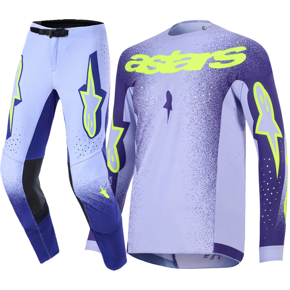 Alpinestars 2026 Supertech Scenz Purple/Flo Yellow Gear Set at MXstore