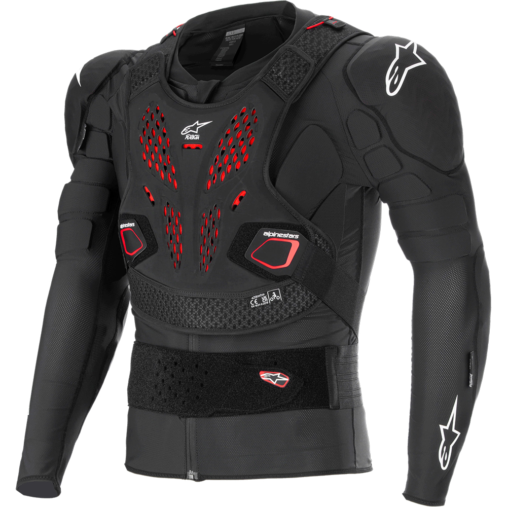 Alpinestars Bionic Pro V3 Plasma Black/Red Body Armour Jacket at MXstore