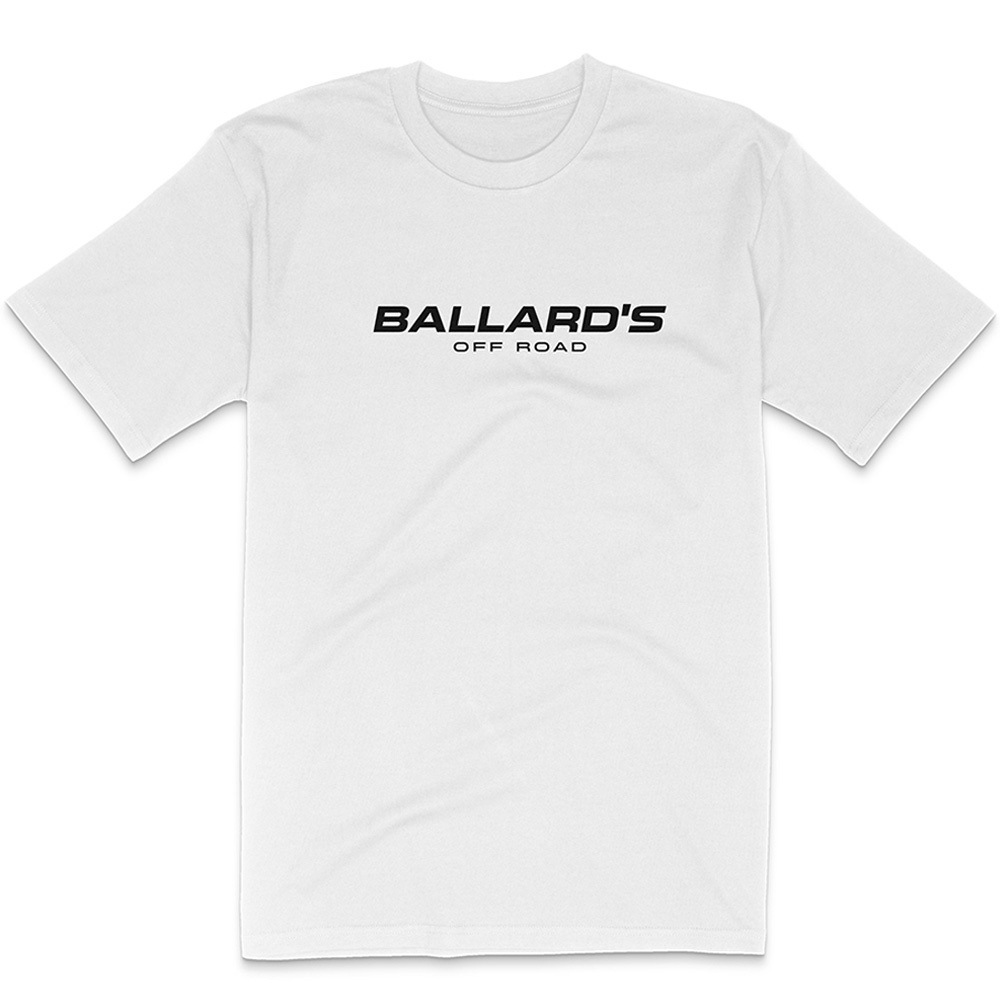 Ballards Logo White/Black Staple Tee at MXstore