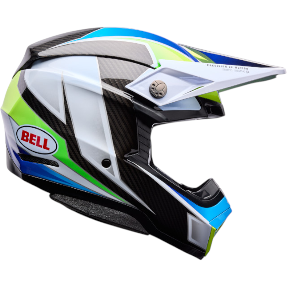 Bell 2026 Moto-10 Spherical Grid White/Blue Helmet at MXstore