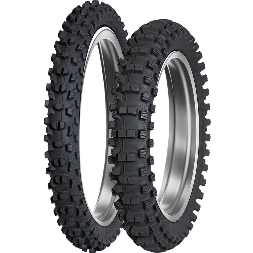 Dunlop MX34 110/90-19 80/100-21 Mid/Soft Tyre Set at MXstore