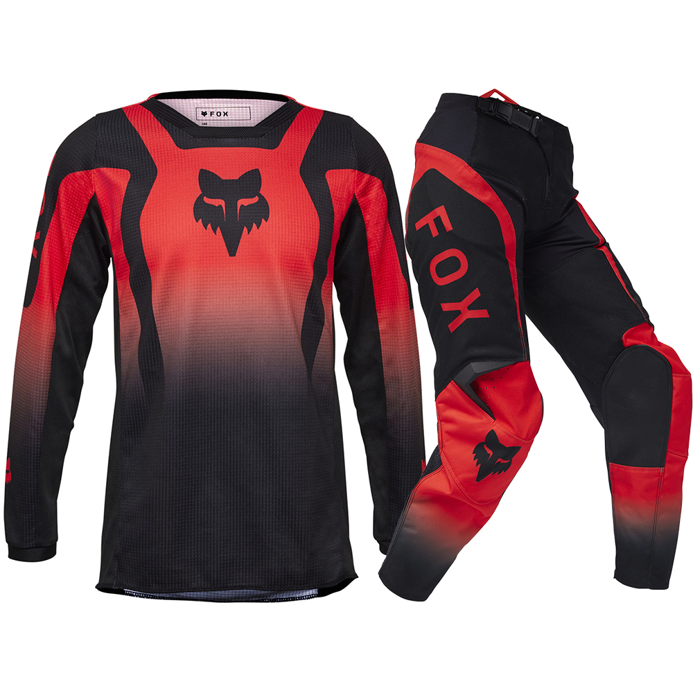 Fox 2025 180 Lean Flo Red Kids Gear Set at MXstore