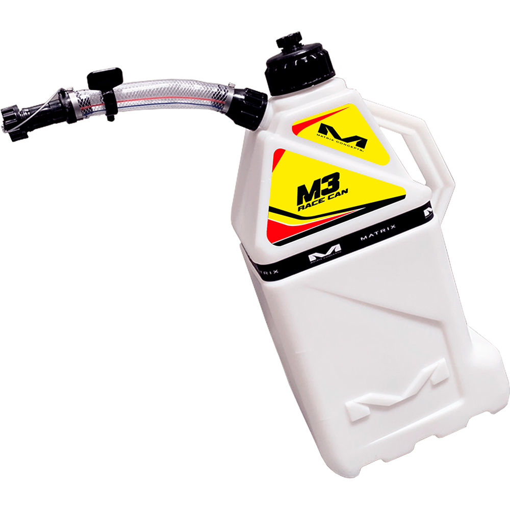 Matrix MX M3 Utility 17L Yellow/White Off Road Motocross Dirt Bike Fuel ...