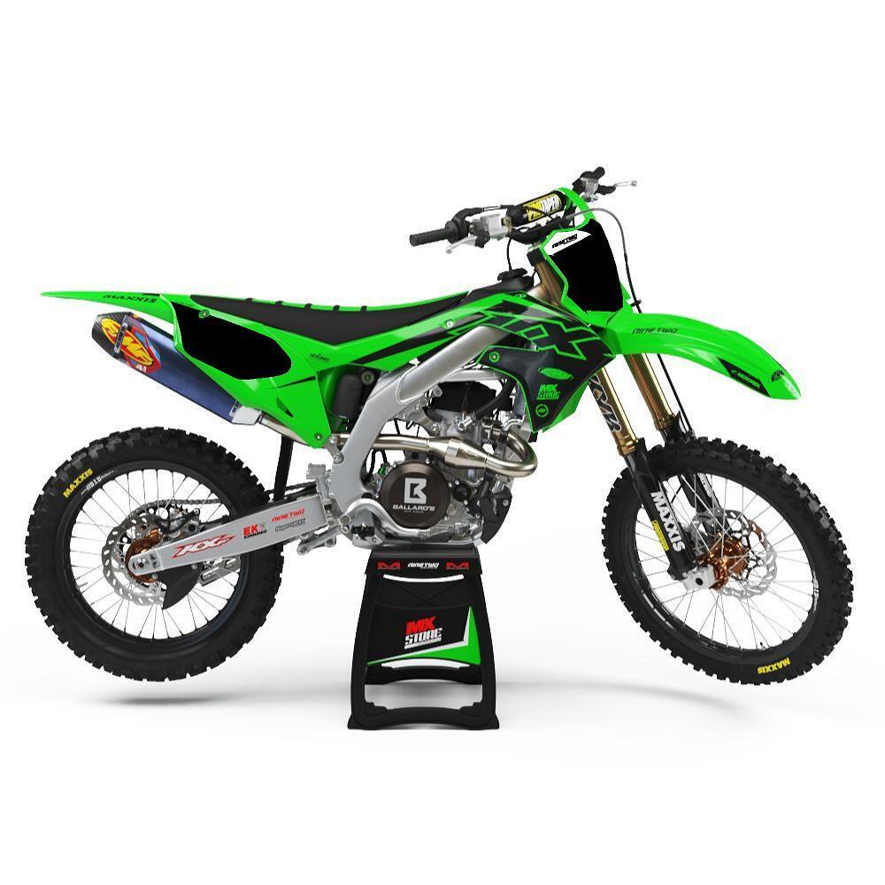 Ninetwo Decals Kawasaki KX85 01-13 Green w/ Black BGS Graphics Kit at ...