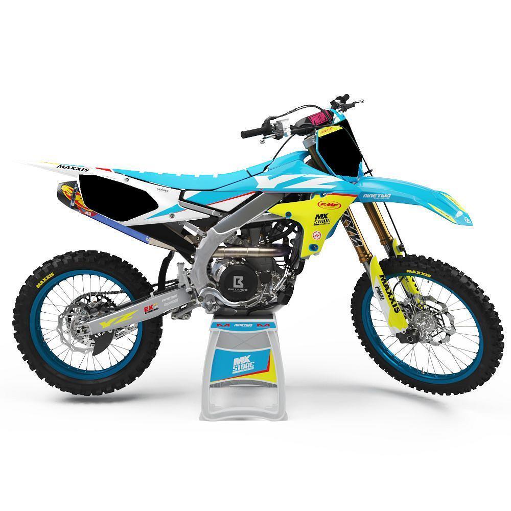 Ninetwo Decals Yamaha WR450F 12-15 RETRO w/ White BGS Graphics Kit at ...