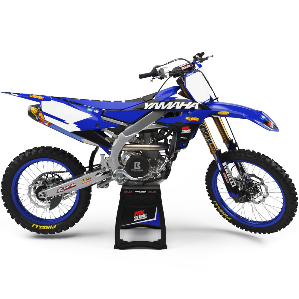 Ninetwo Decals Yamaha YZ250-426F 00-02 Blue w/ White BGS Graphics Kit ...