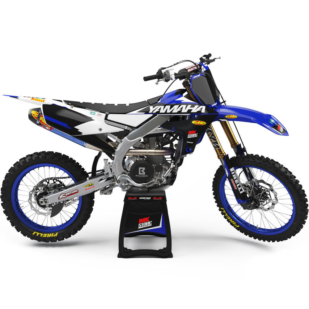 Ninetwo Decals Yamaha YZ85 02-14 Blue White w/ Black BGS Graphics Kit ...
