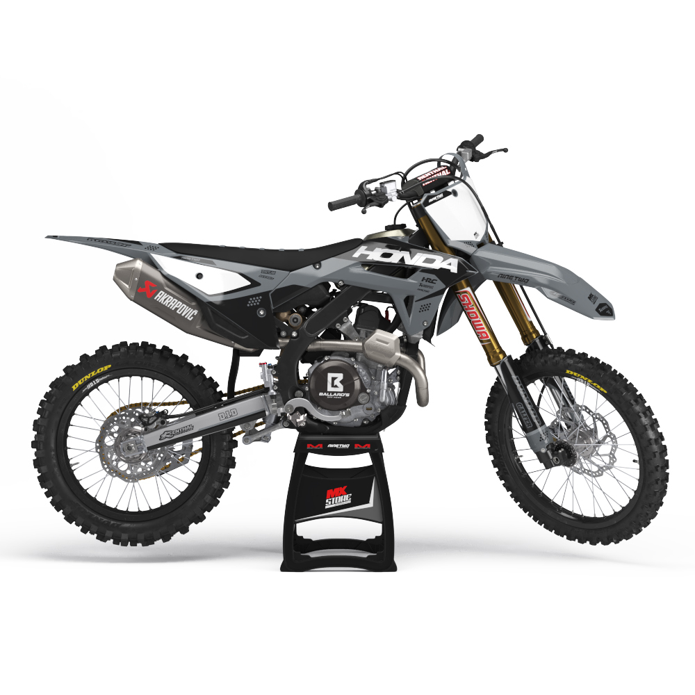 Ninetwo Decals Honda CRF250R 22-24/CRF450R 21-24 Grey w/ White BGS ...