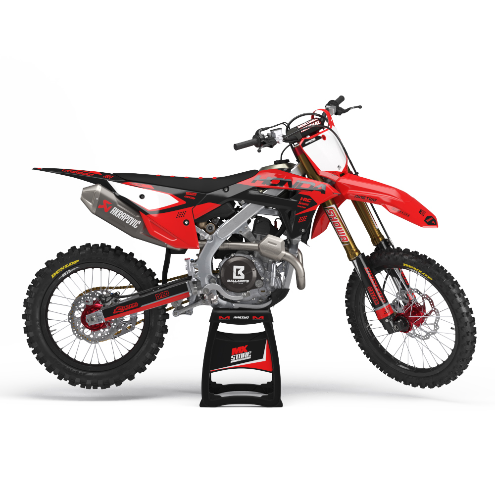 Ninetwo Decals Honda CR85 04-07 Red Black w/ White BGS Graphics Kit at ...