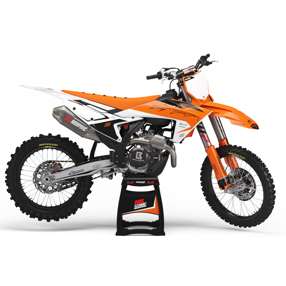 Ninetwo Decals KTM 65 SX 24-27 Orange White w/ White BGS Graphics Kits ...