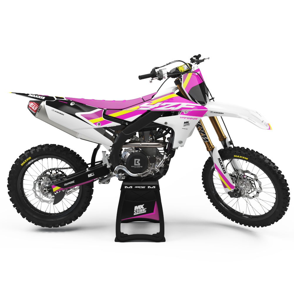 Ninetwo Decals Yamaha YZ85 15-21 Pink w/ White Graphics Kit at MXstore