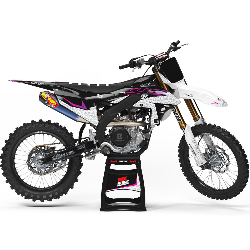 Ninetwo Decals Yamaha YZ250-426F 00-02 Pink Purple w/ Black BGS Leopard ...
