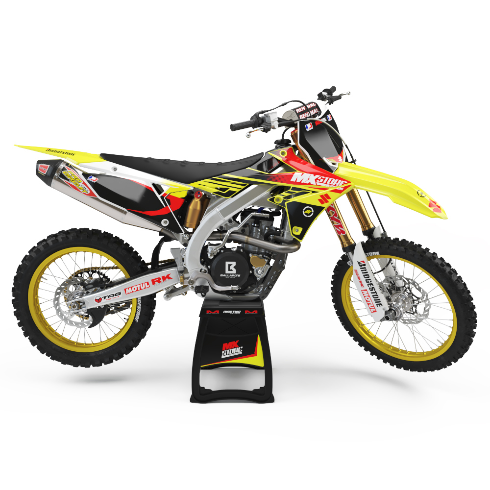 Ninetwo Decals Suzuki RM125-250 01-12 Retro05 w/ Black BGS Graphics Kit ...