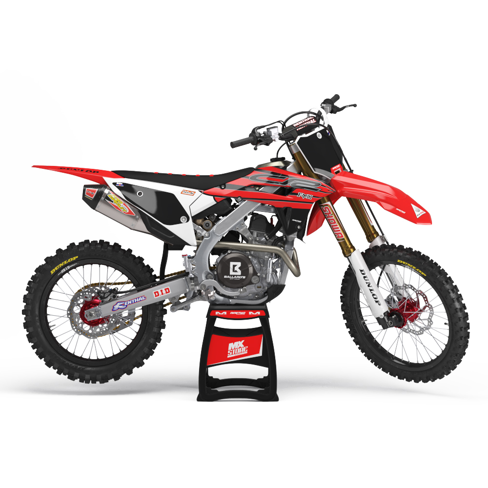 Ninetwo Decals Honda CRF150R 07-25 Retro98 w/ Black BGS Graphics Kit at ...