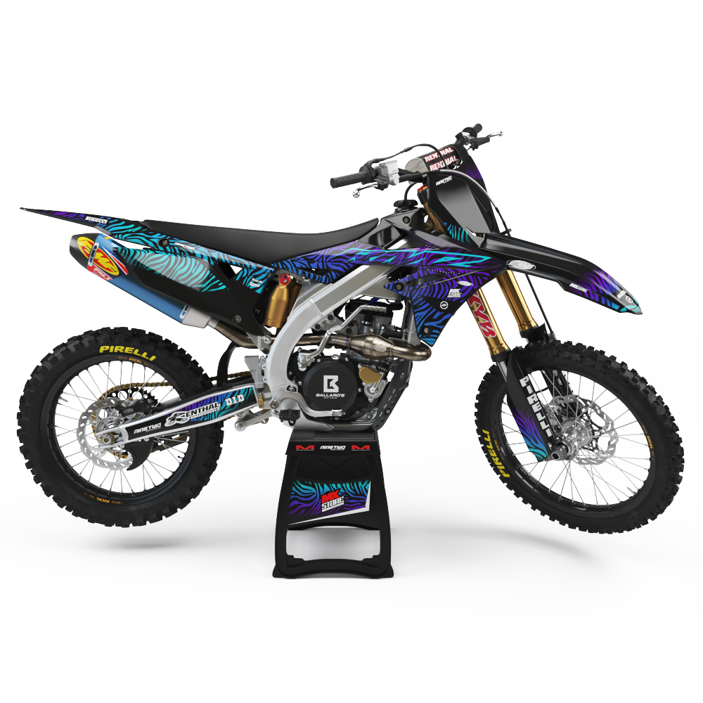 Ninetwo Decals Suzuki RMZ250 19-25 450 18-25 Black Zebra Graphics Kit ...