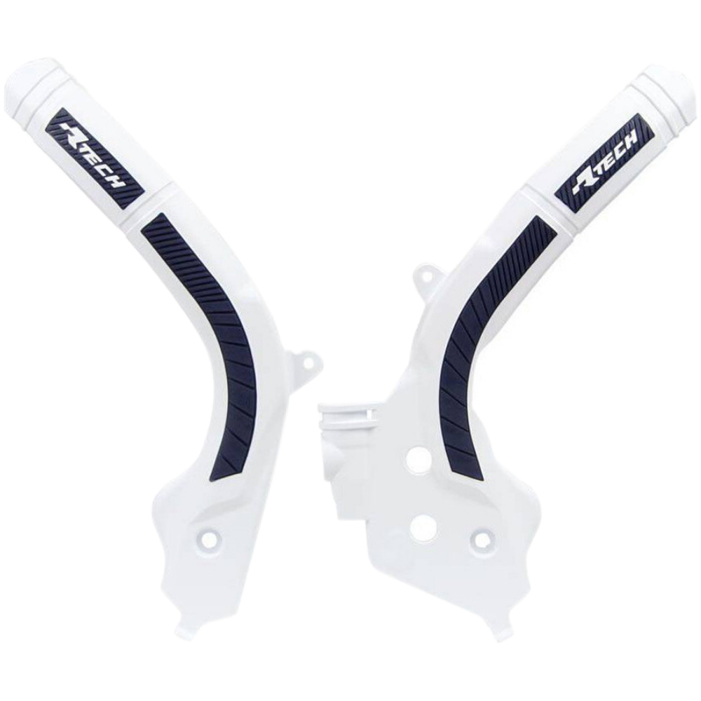 Racetech Husqvarna TC/TE/FC/FE/FX 17-22 White/Blue Frame Guards at MXstore