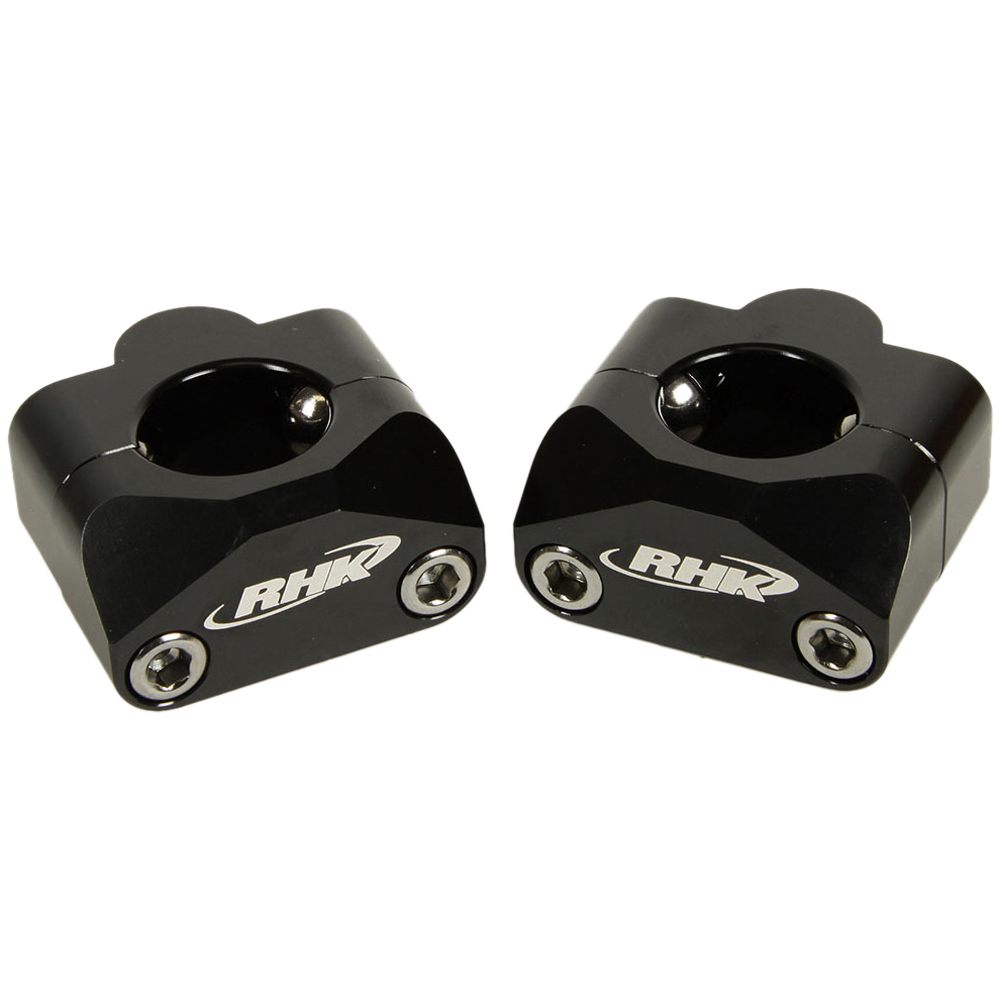 RHK Universal Black 7/8" to Tapered Handlebar Mounts/Risers at MXstore