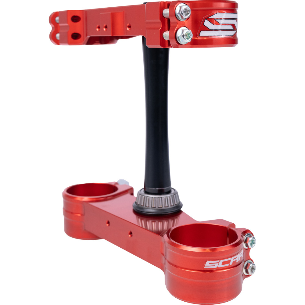 Scar Racing Gas Gas MC/EC/EX/F 21-25 22mm Offset Red Triple Clamps at ...