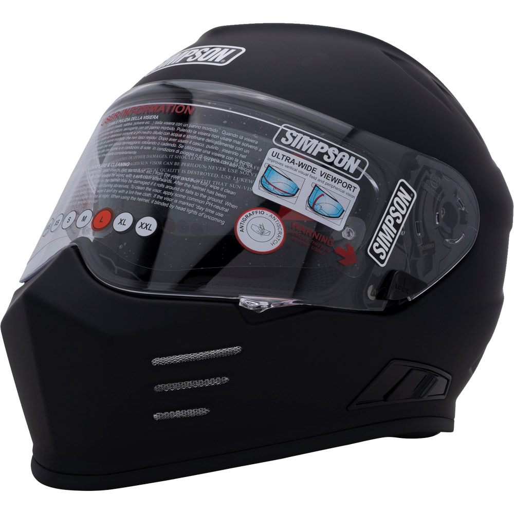 Simpson Ghost Bandit Matte Black Helmet at MXstore